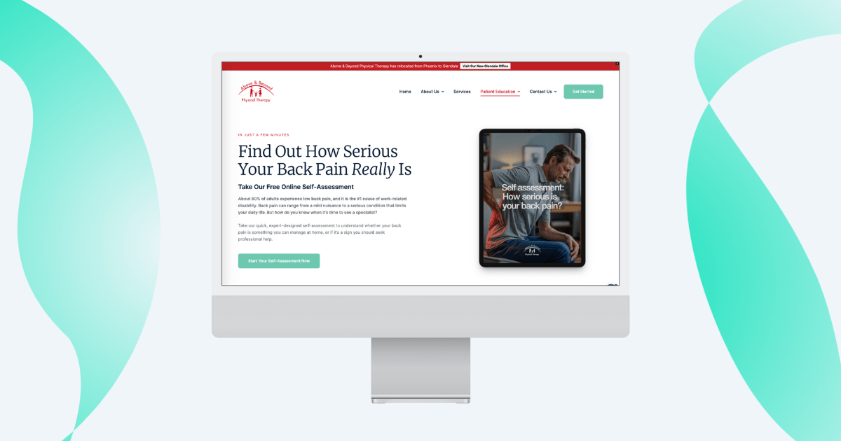 Back Pain Self-Assessment - Above & Beyond Physical Therapy